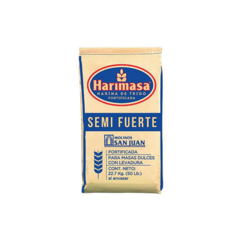 SACO DE HARINA SEMI FUERTE HARIMASA 22.70 KG – MMAG Distribuidora